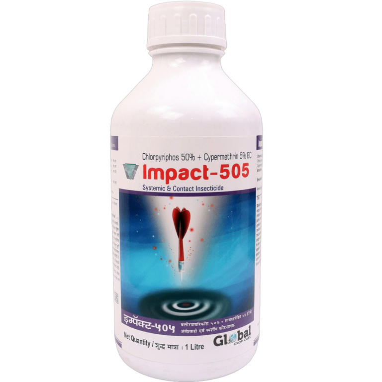 Impact 505 (Chlorpyrifos 50% + Cypermethrin 5% EC) - Global Crop Care