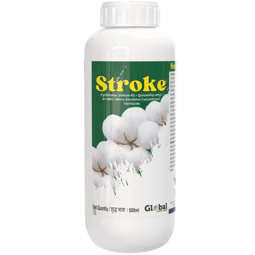 Stroke (Pyrithiobac sodium 6% + Quizalofop ethyl 4% MEC) - Global Crop Care