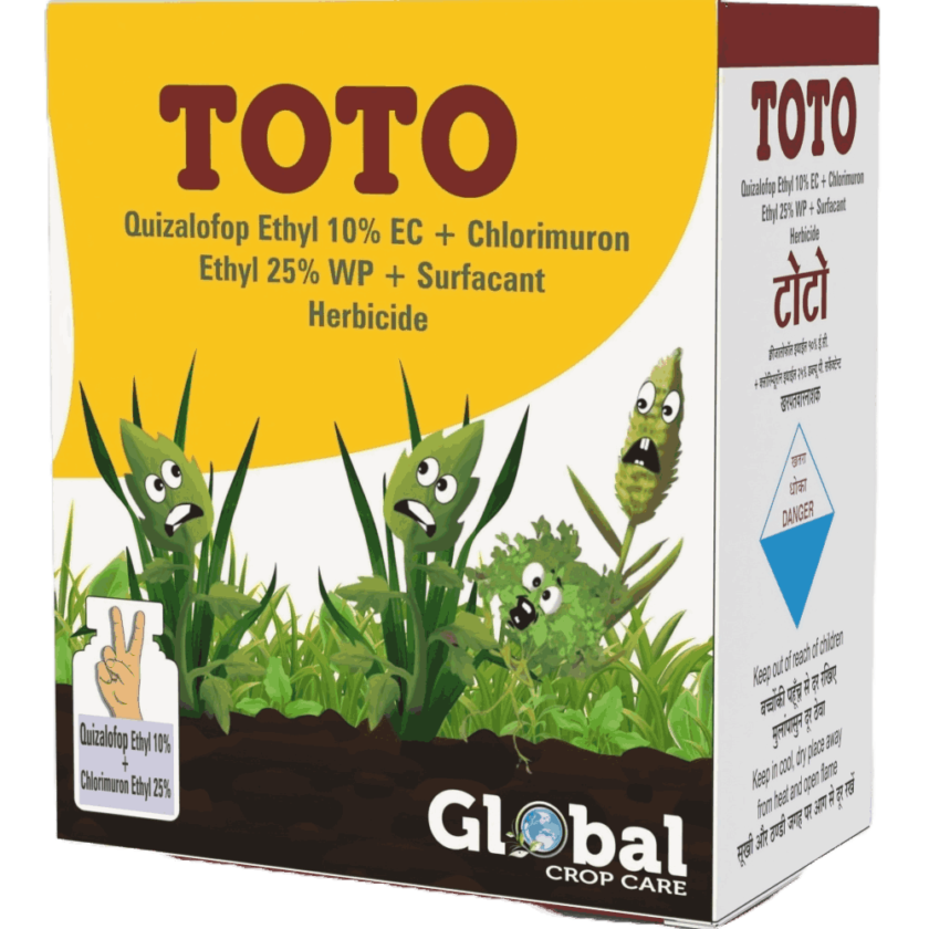 TOTO (Quizalofop Ethyl 10% EC + Chlorimuron Ethyl 25% WP) + Surfacant ...